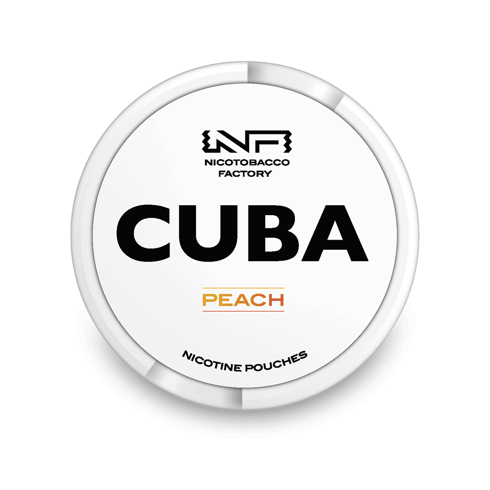 Cuba White Peach Snus and buy nicotine pouches.