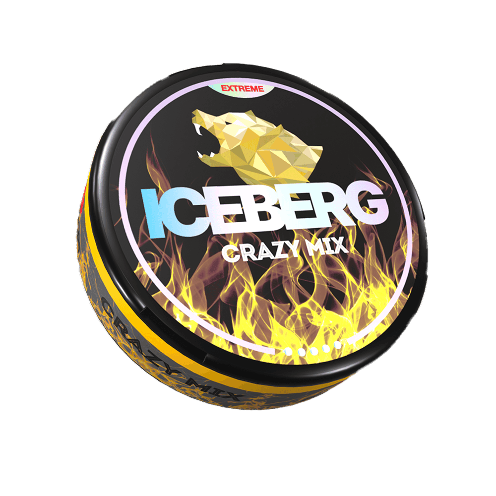 Iceberg Crazy Mix Snus. Ein Mix aus Früchte- und Zitrusaroma.
