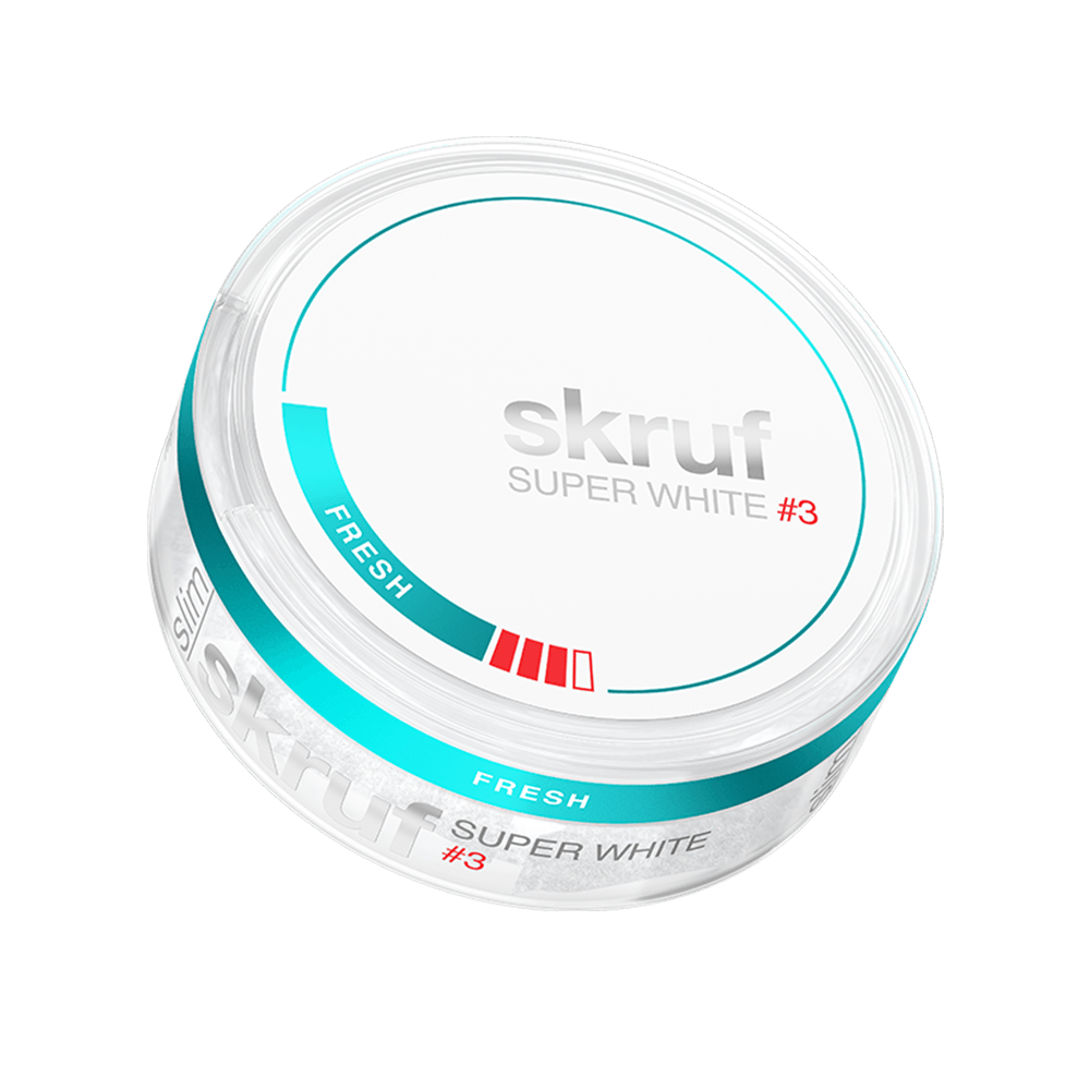 Skruf White Fresh #3 Nicotine Pouches | Snuzone